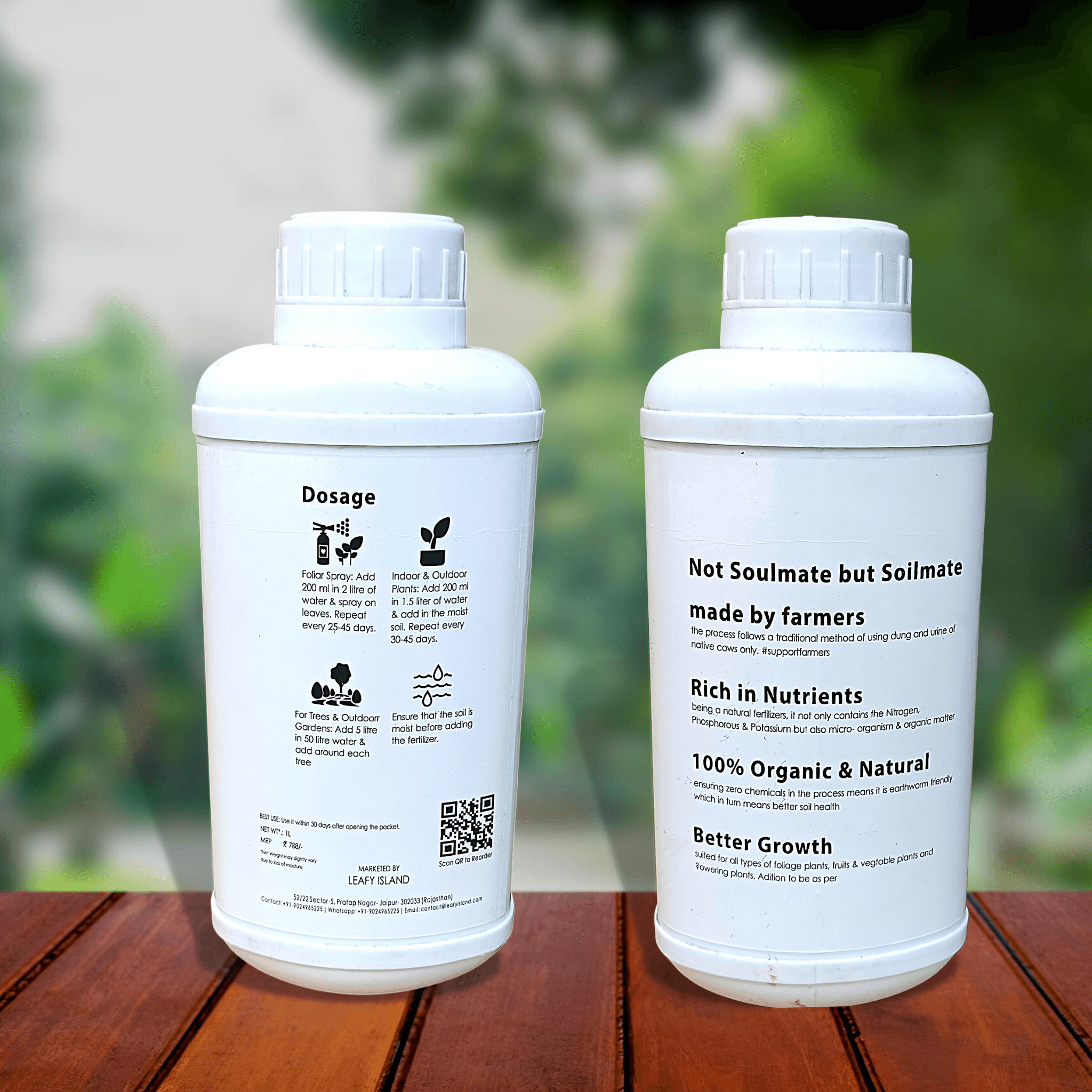 Liquid Fertilizer 500 ML - 100% Organic & Natural – Leafy Island