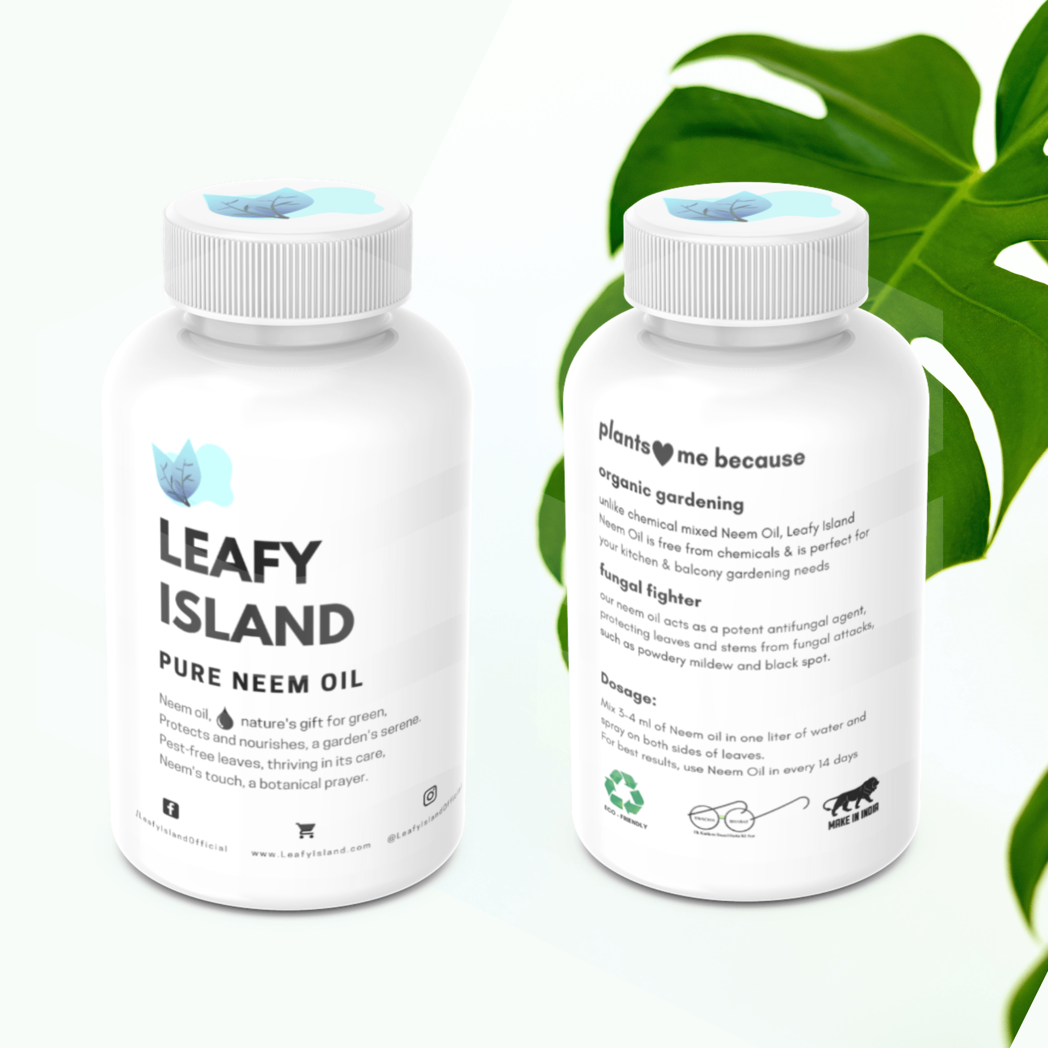 Pure Neem Oil 250 ML/ 500ML - 100% Organic & Natural – Leafy Island